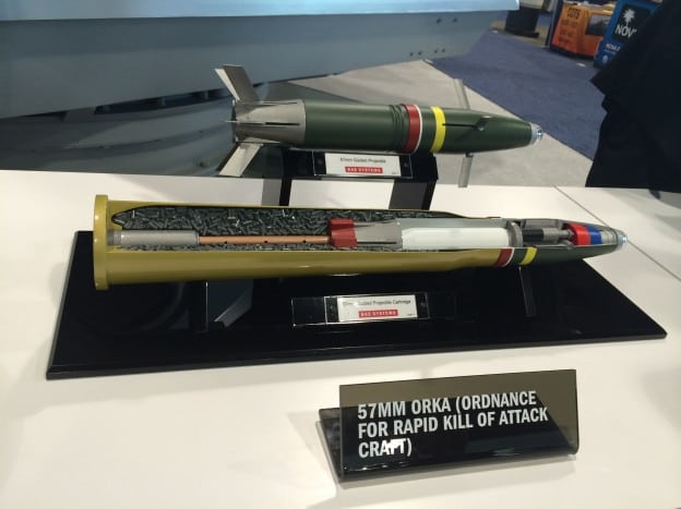 BAE Announces New Guided Projectile for 57mm Naval Gun - Defense Daily