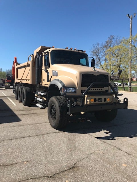 Mack's First New Heavy Dump Truck Test Vehicles Readying For Army ...