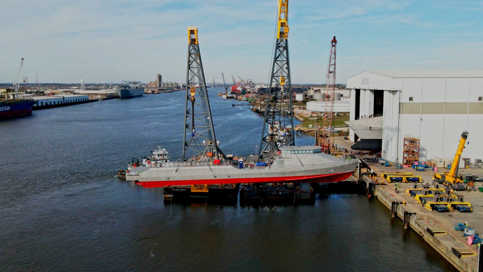 Austal USA Launches Fourth Navy Overlord USV - Defense Daily